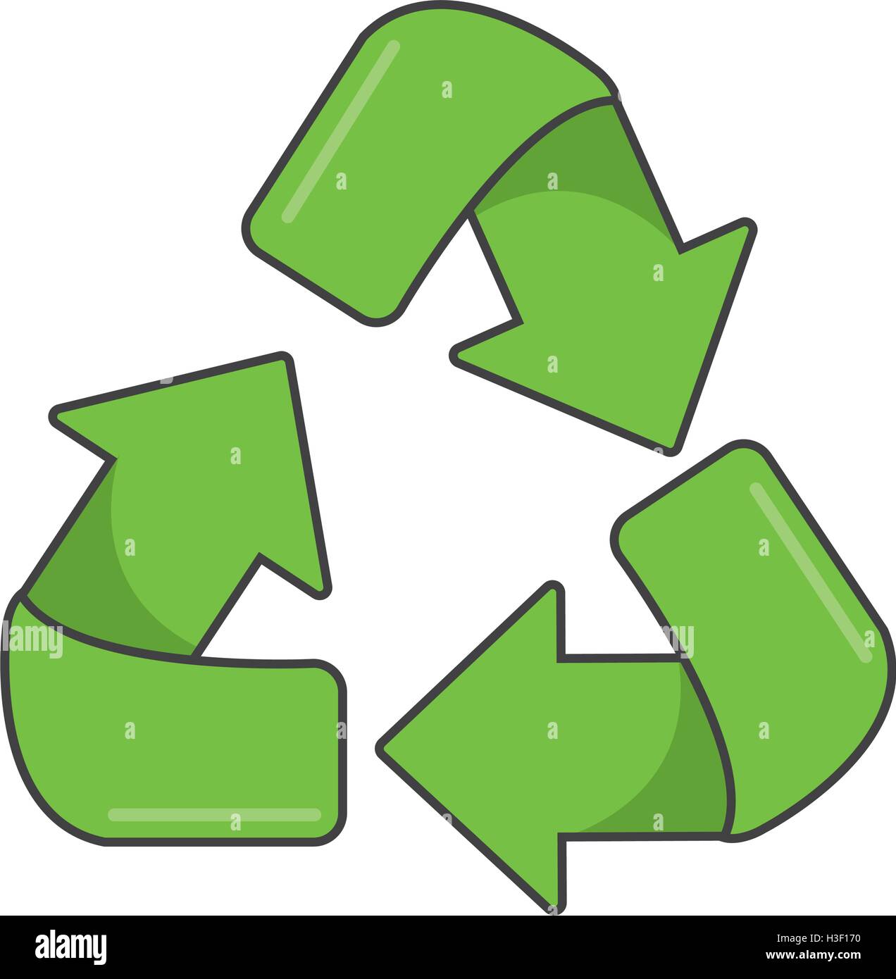 Isolated recycle symbol design Stock Vector Image & Art - Alamy