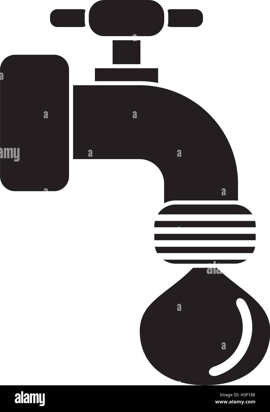 Isolated tap object with drop design Stock Vector Image & Art - Alamy