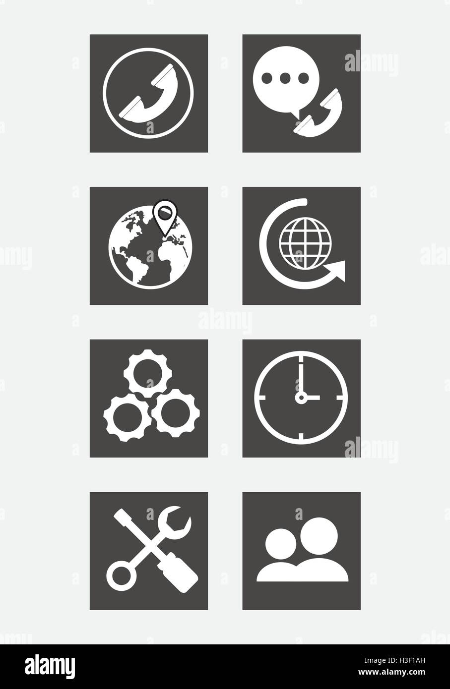 online support or call center related icons image Stock Vector Image & Art - Alamy