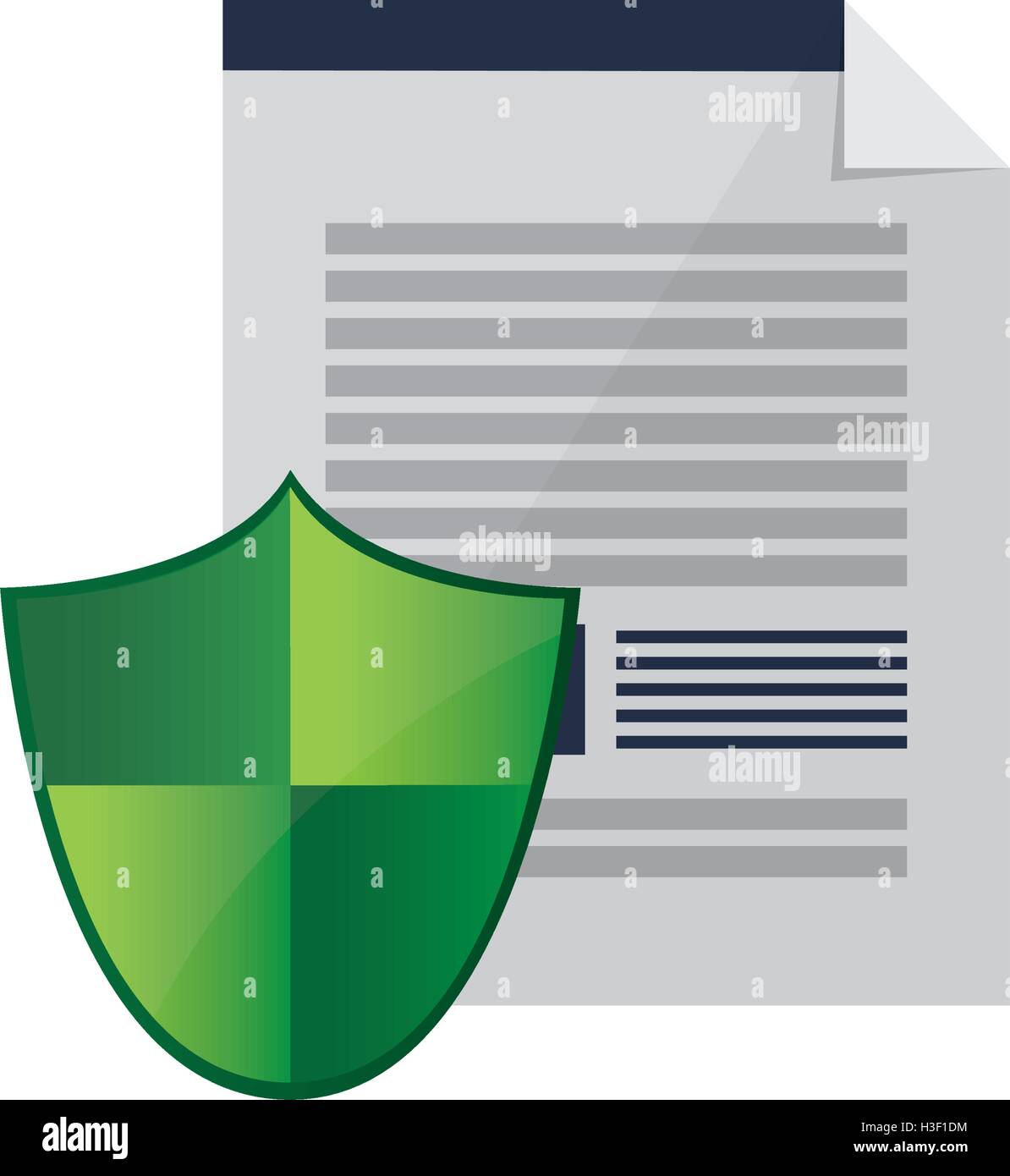 contract and shield icon Stock Vector Image & Art - Alamy