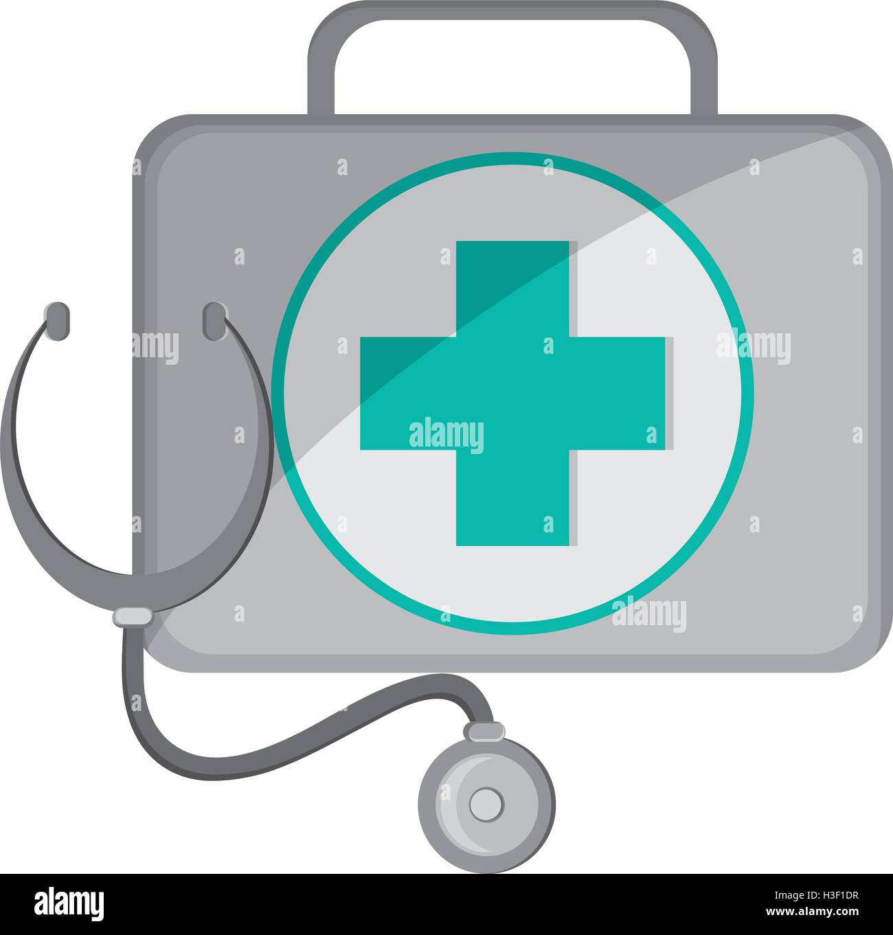 first aid kit and stethoscope icon Stock Vector Image & Art - Alamy
