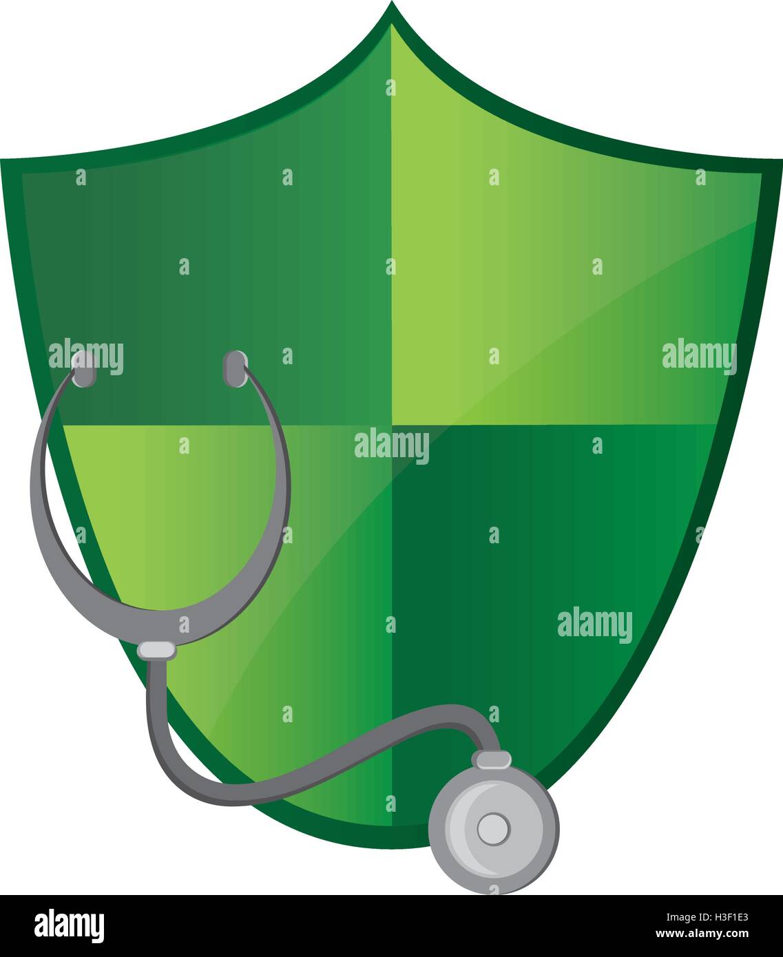 shield and stethoscope icon Stock Vector Image & Art - Alamy