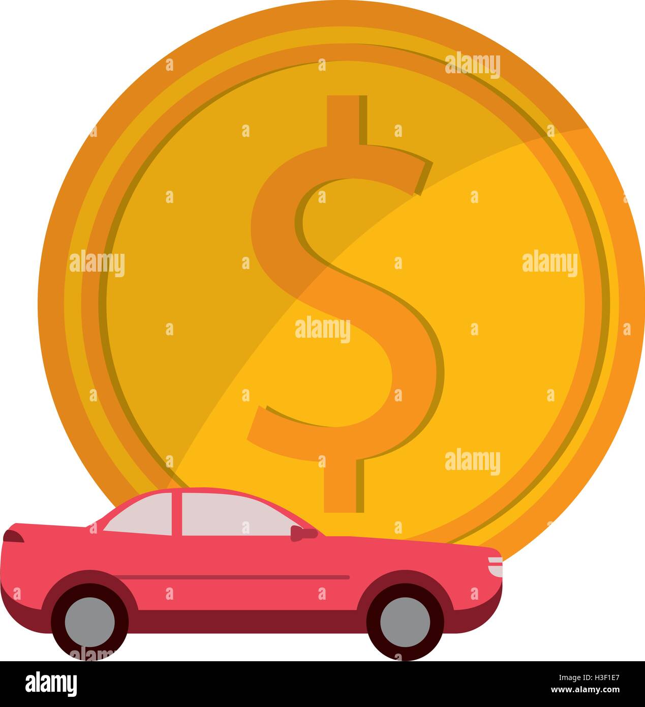 Car savings Stock Vector Images - Alamy