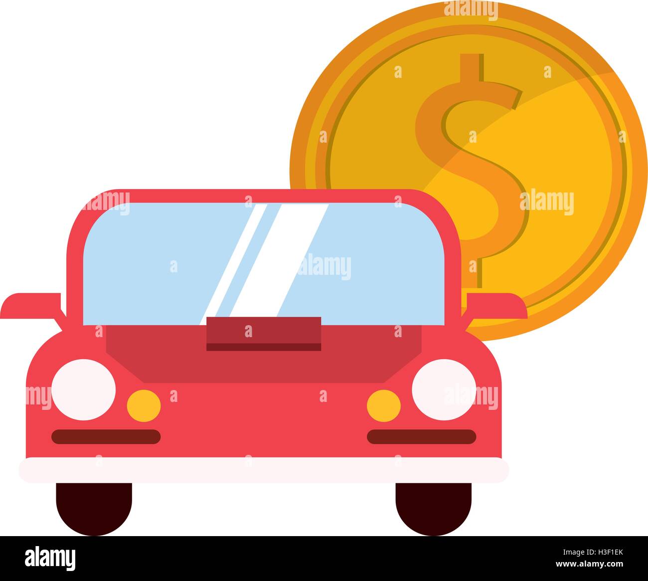 Car buying cash Stock Vector Images - Alamy