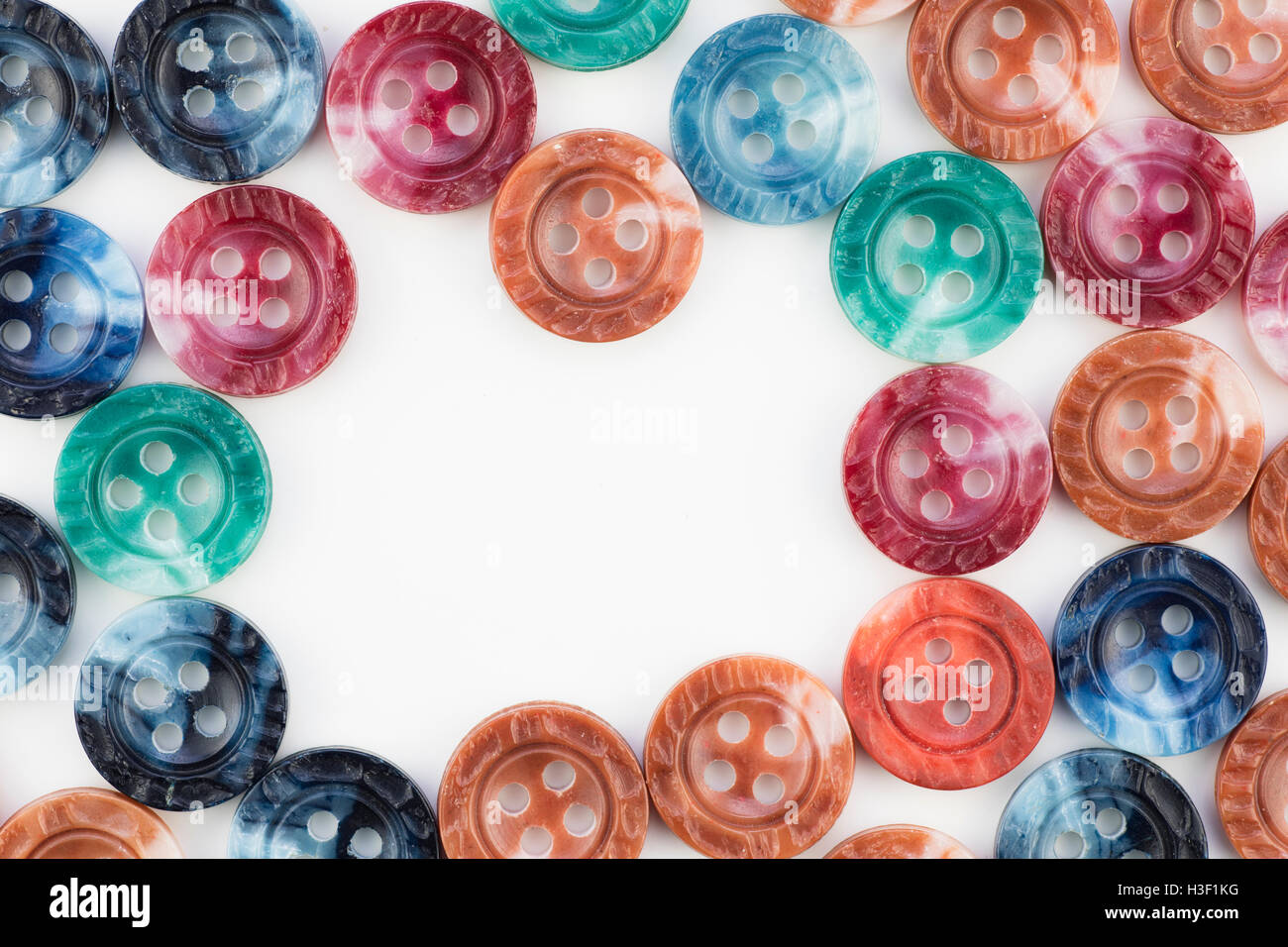 Colorful button texture with copy space Stock Photo - Alamy