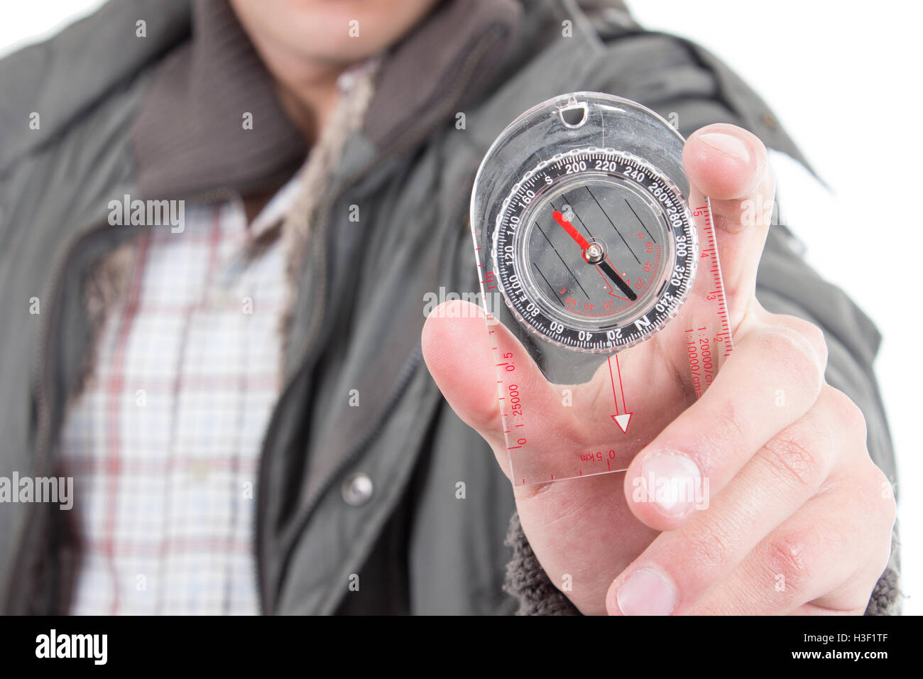 Modern compass closeup hi-res stock photography and images - Alamy