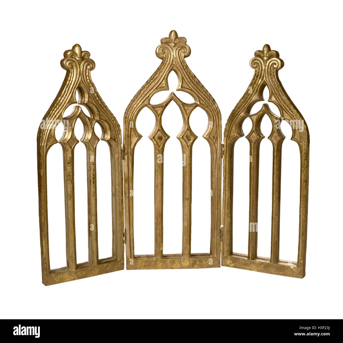 Golden Triptych arches where the center piece is larger than the two flanking pieces - path ...