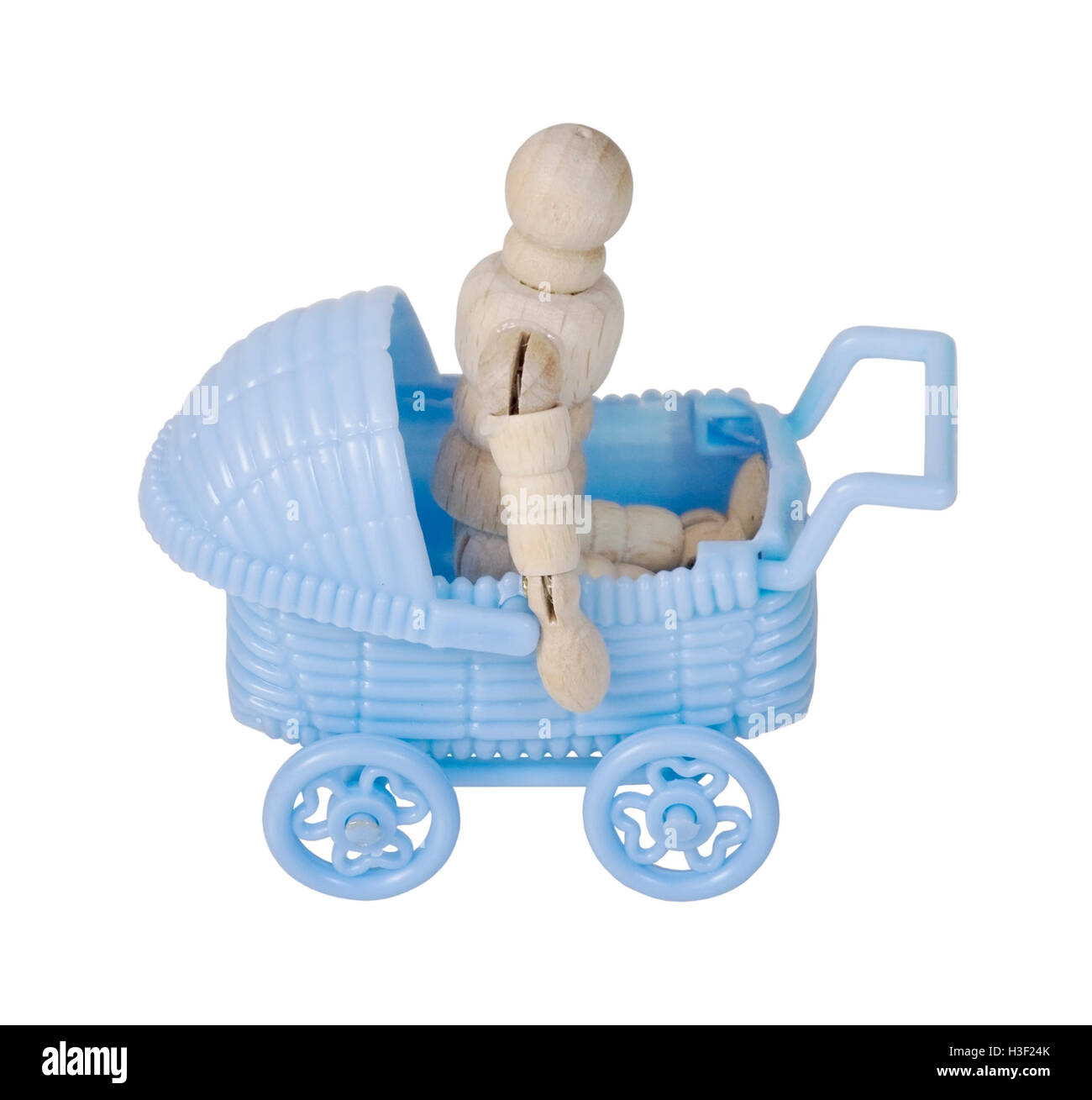 Blue Carriage used to transporting children easily - path included ...