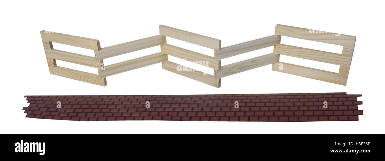 Plank wood pathway Cut Out Stock Images & Pictures - Alamy