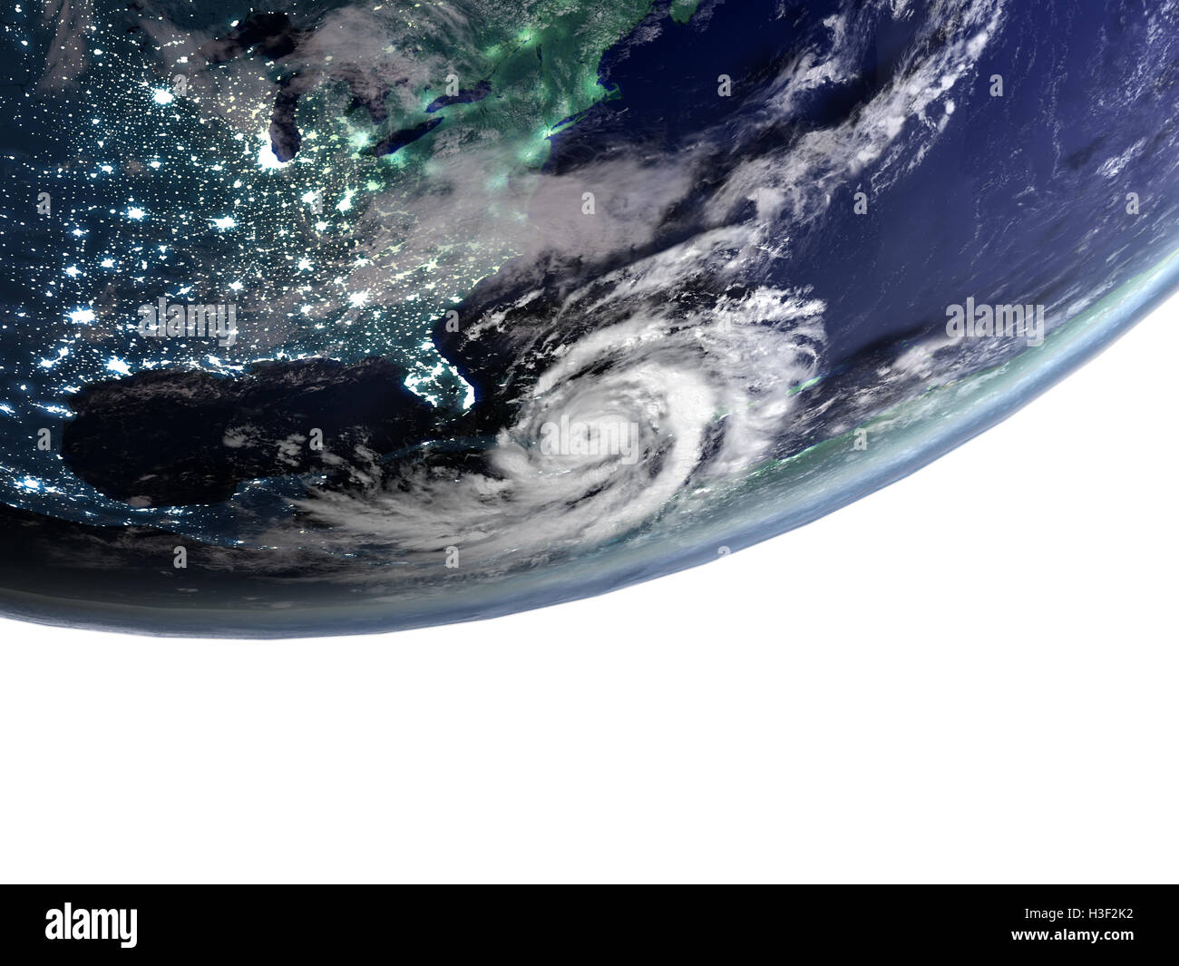 Hurricane matthew satellite image hi-res stock photography and images ...