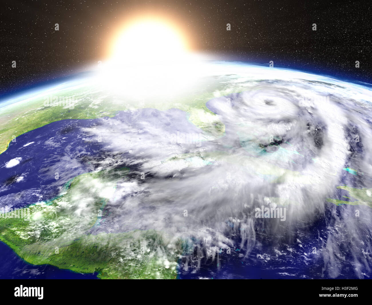 Hurricane matthew satellite image hi-res stock photography and images ...