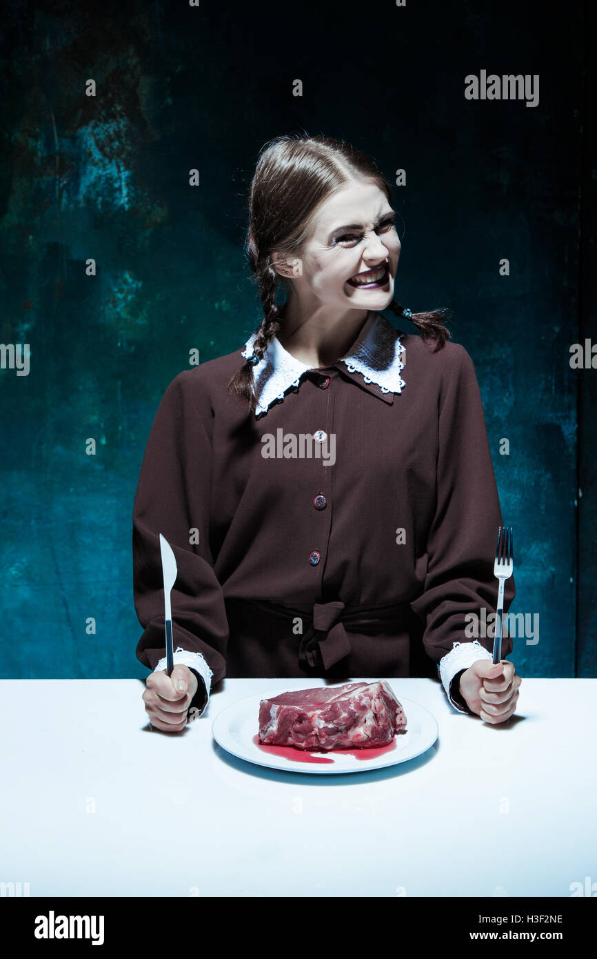 Scary hand fork hi-res stock photography and images - Alamy