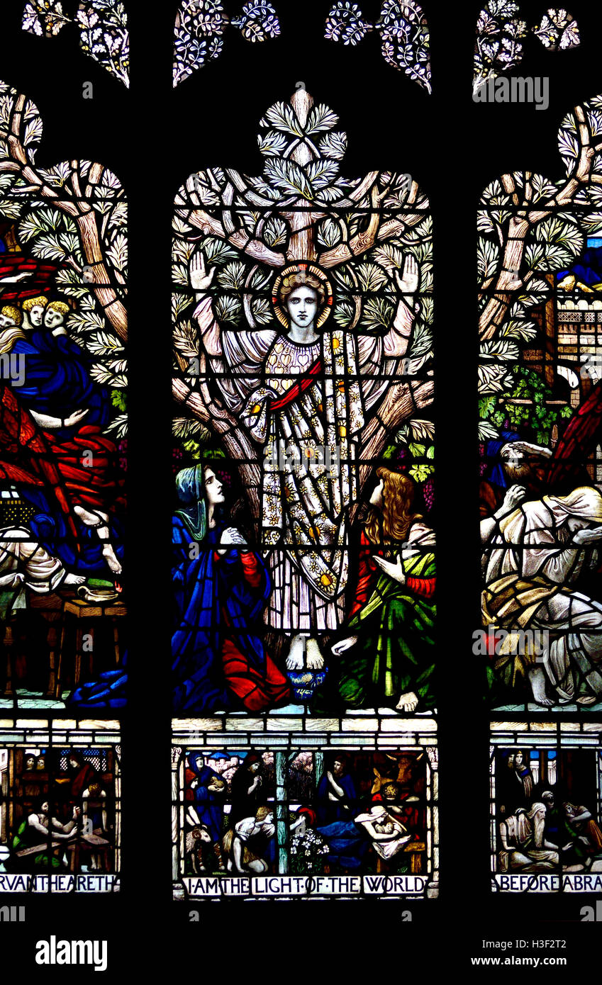 London, England, UK. Holy Trinity Church, Sloane Street. Stained glass ...