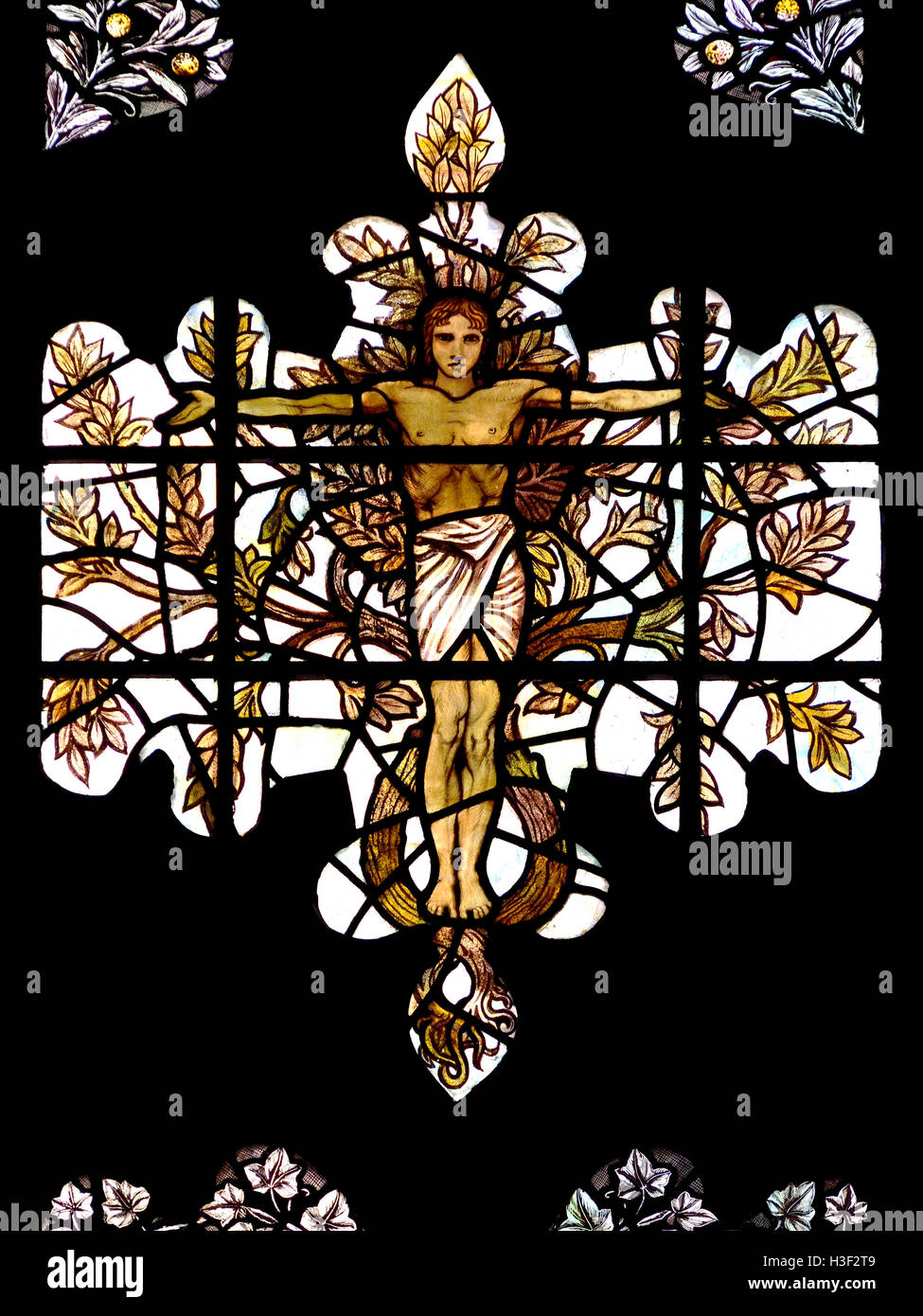 London, England, UK. Holy Trinity Church, Sloane Street. Stained glass ...