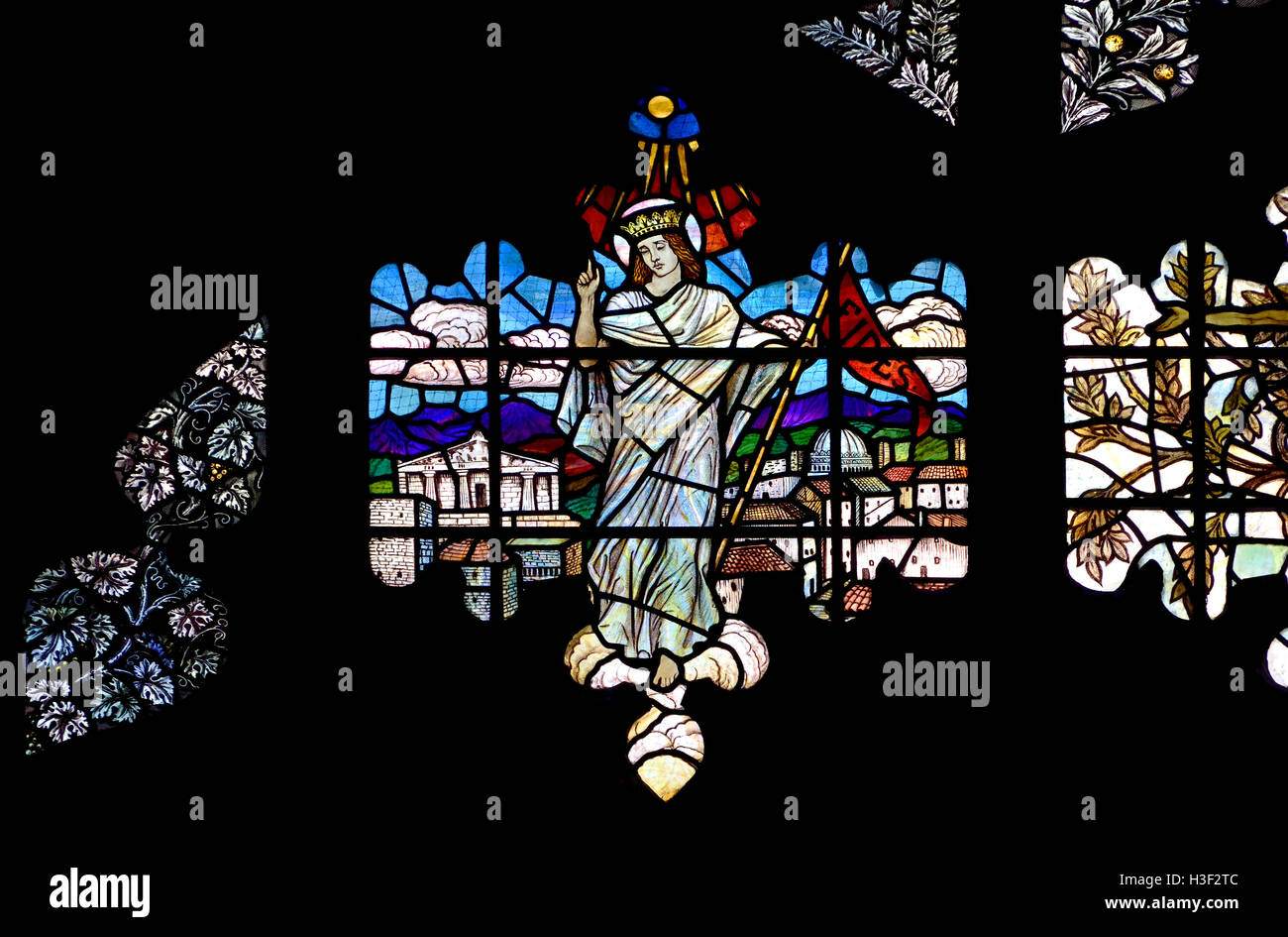 London, England, UK. Holy Trinity Church, Sloane Street. Stained glass ...