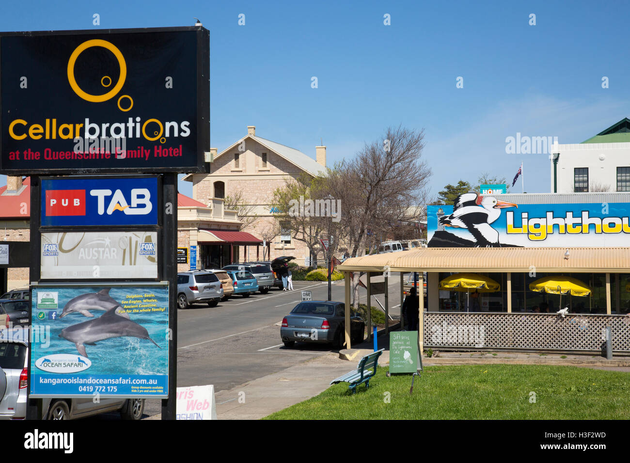 Kingscote town centre, Nepean Bay, often referred to as the commercial ...