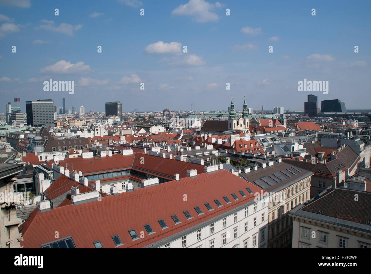 Aerial view of the city of Vienna, Austria Stock Photo - Alamy