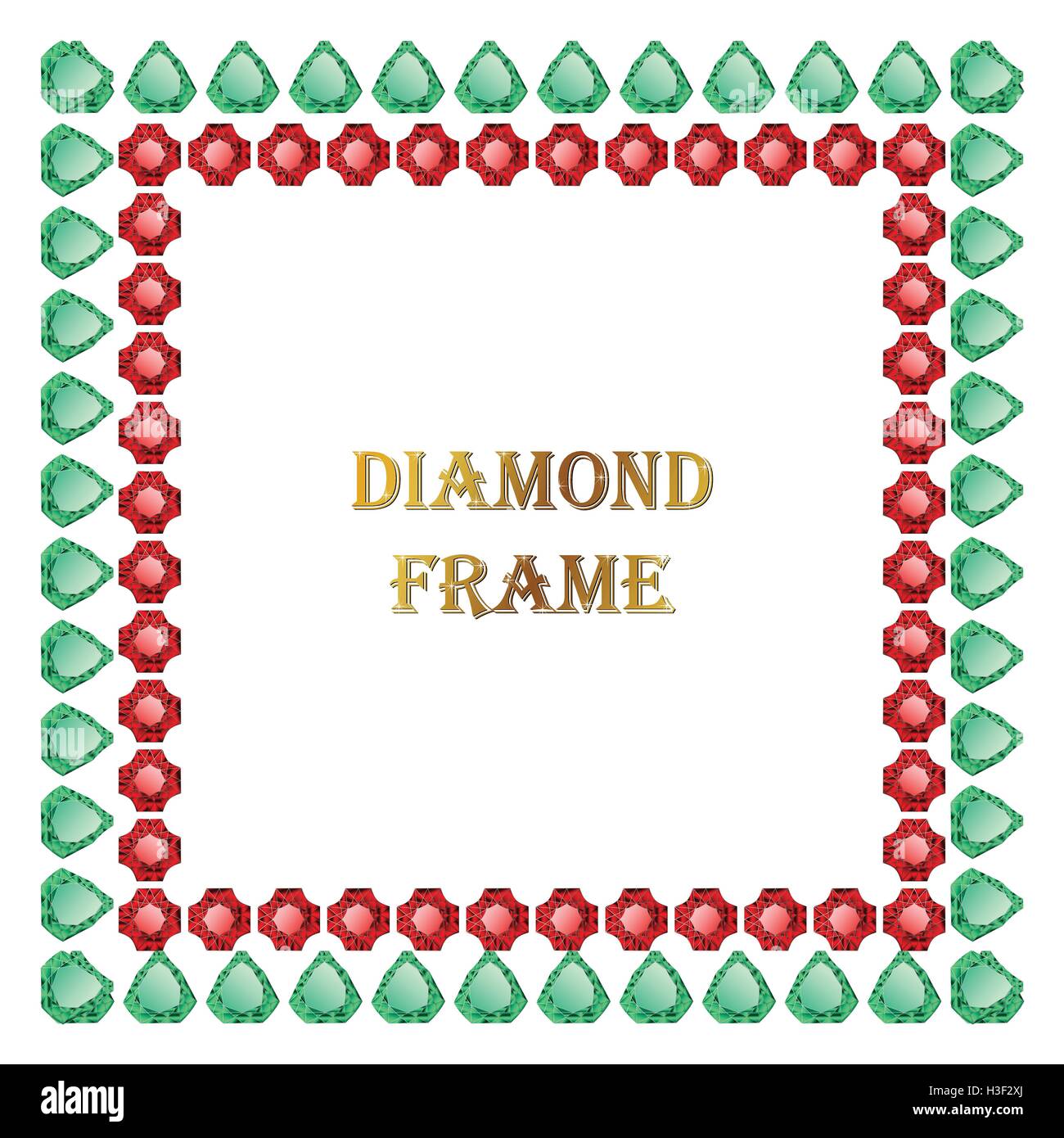 Diamonds square frame Stock Vector Image & Art - Alamy