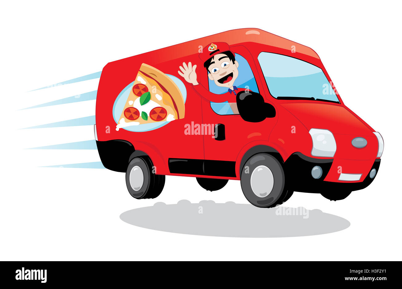 Eat fast food delivery Cut Out Stock Images & Pictures - Alamy