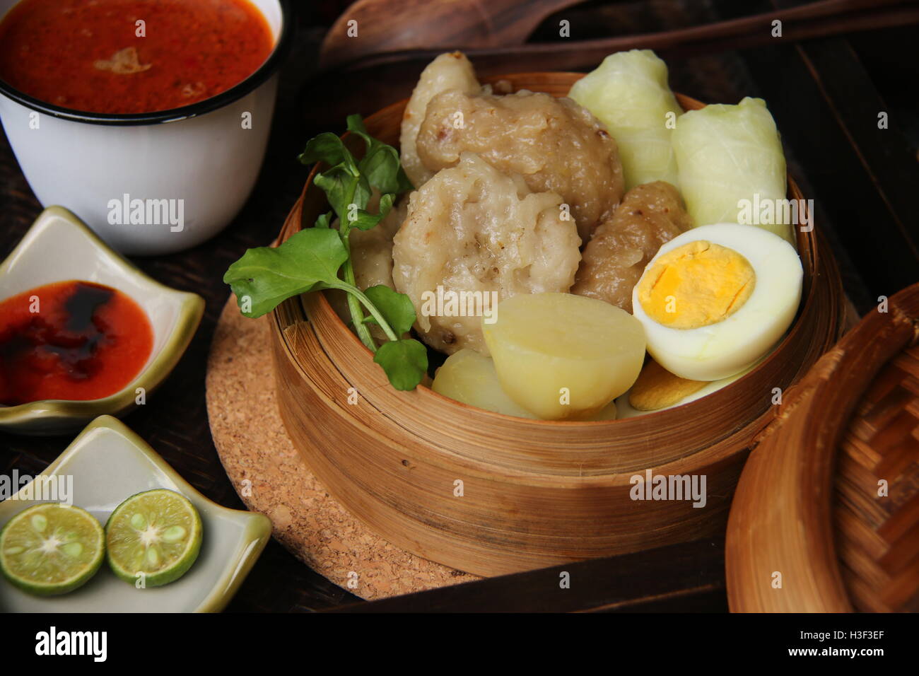Siomay Bandung. Popular snack from Bandung, West Java, Indonesia ...