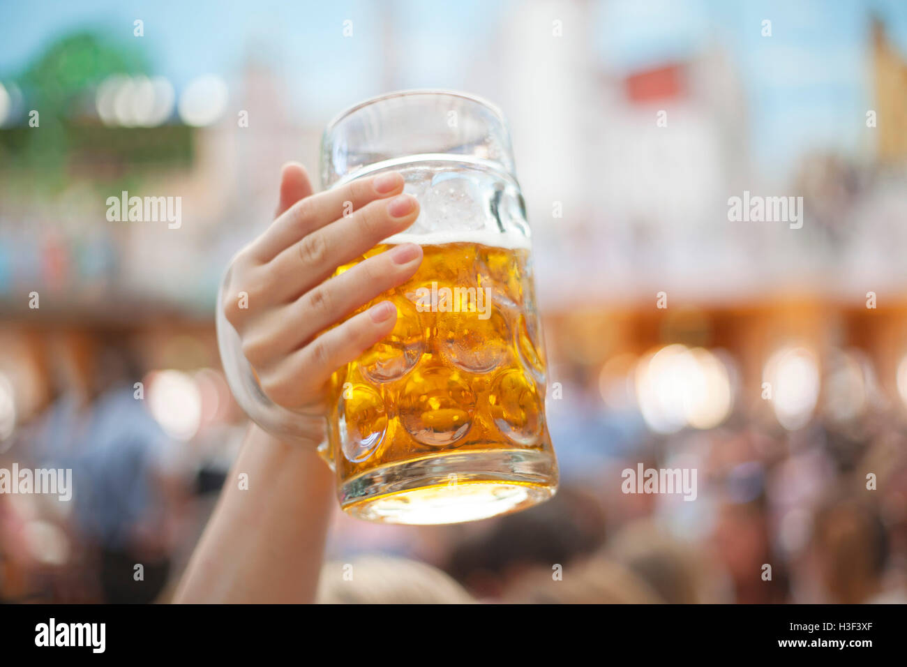 Raised beer glasses hi-res stock photography and images - Alamy
