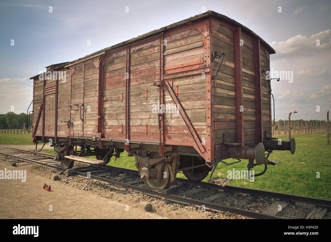 Auschwitz train tracks hi-res stock photography and images - Alamy