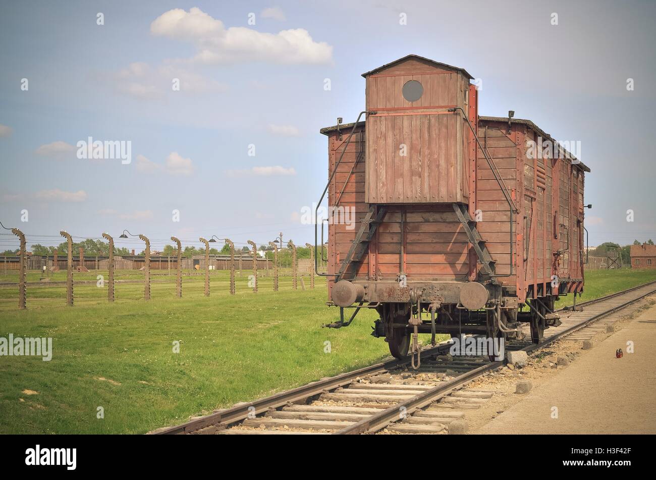 Auschwitz train car hi-res stock photography and images - Alamy