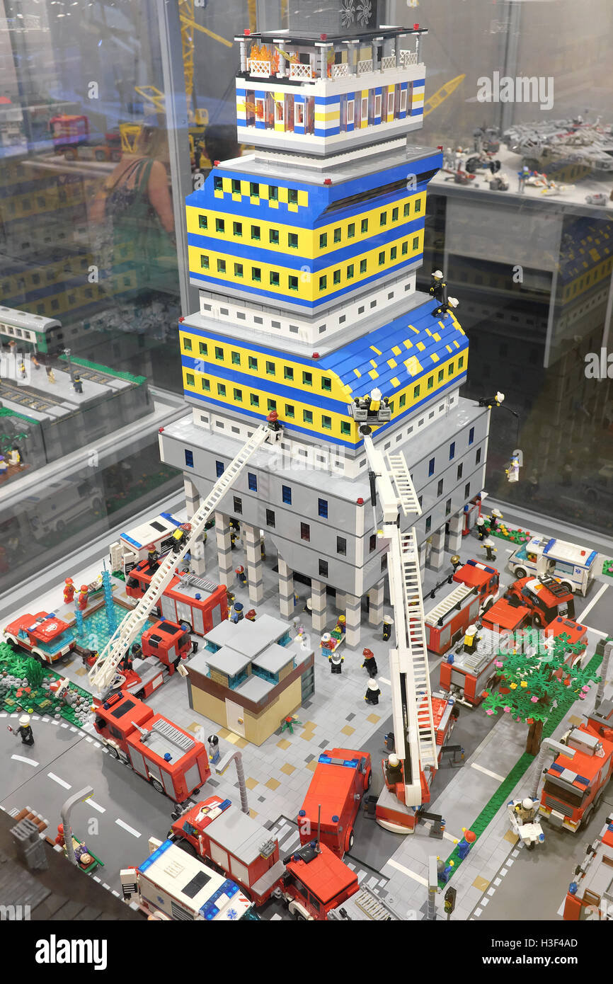 made from Lego blocks on exhibition i Rzeszow, Poland Stock Photo - Alamy