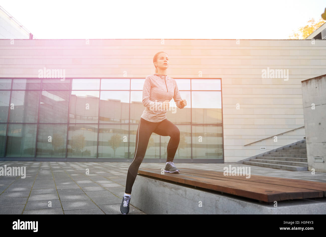 Exercise step up hi-res stock photography and images - Alamy