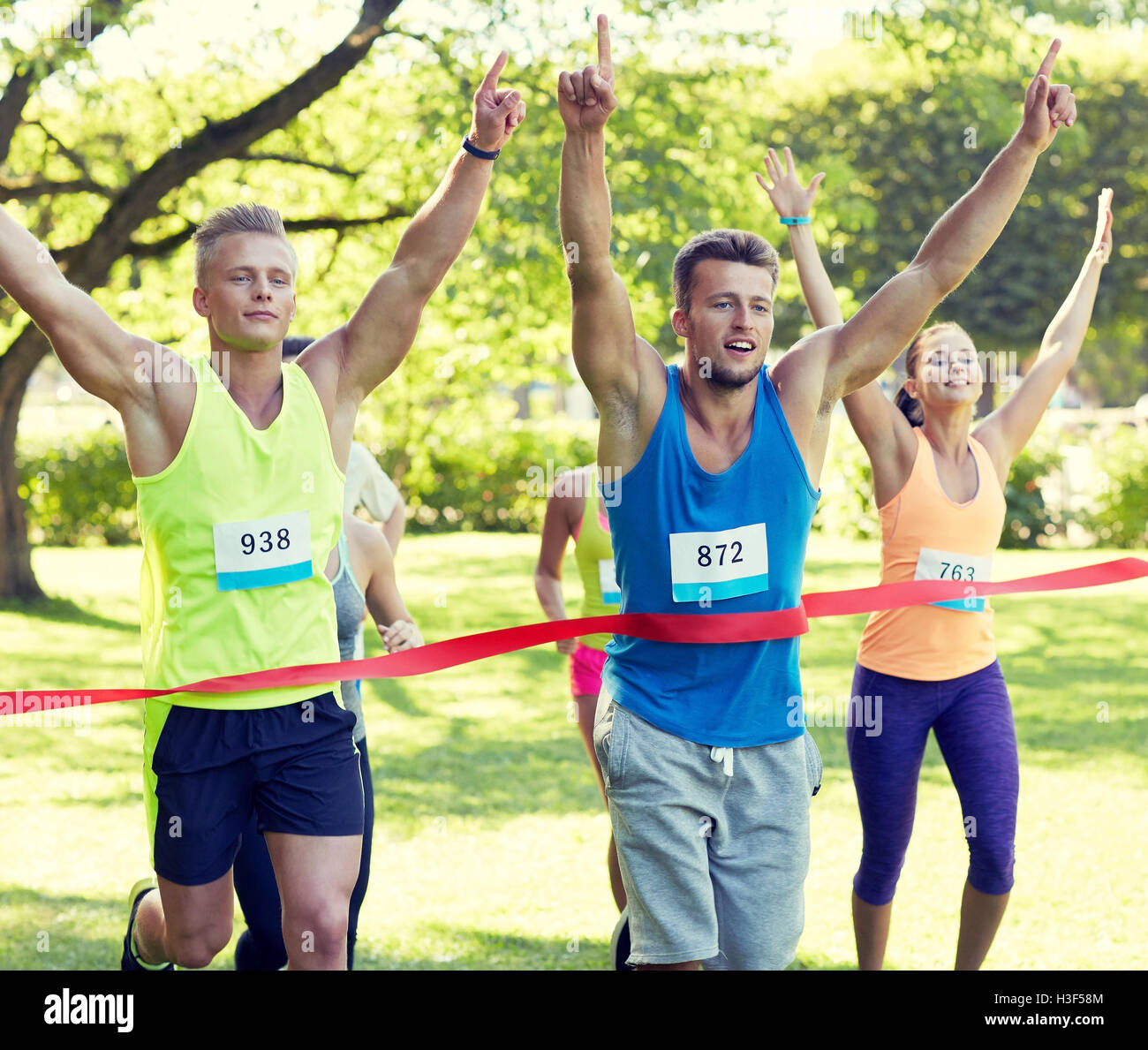 Teenage runner finish running race hi-res stock photography and images ...
