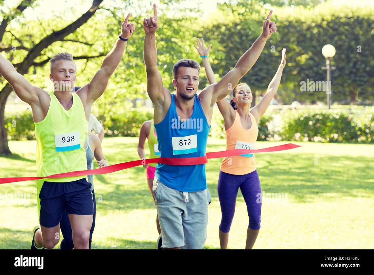 Teenage runner finish running race hi-res stock photography and images ...