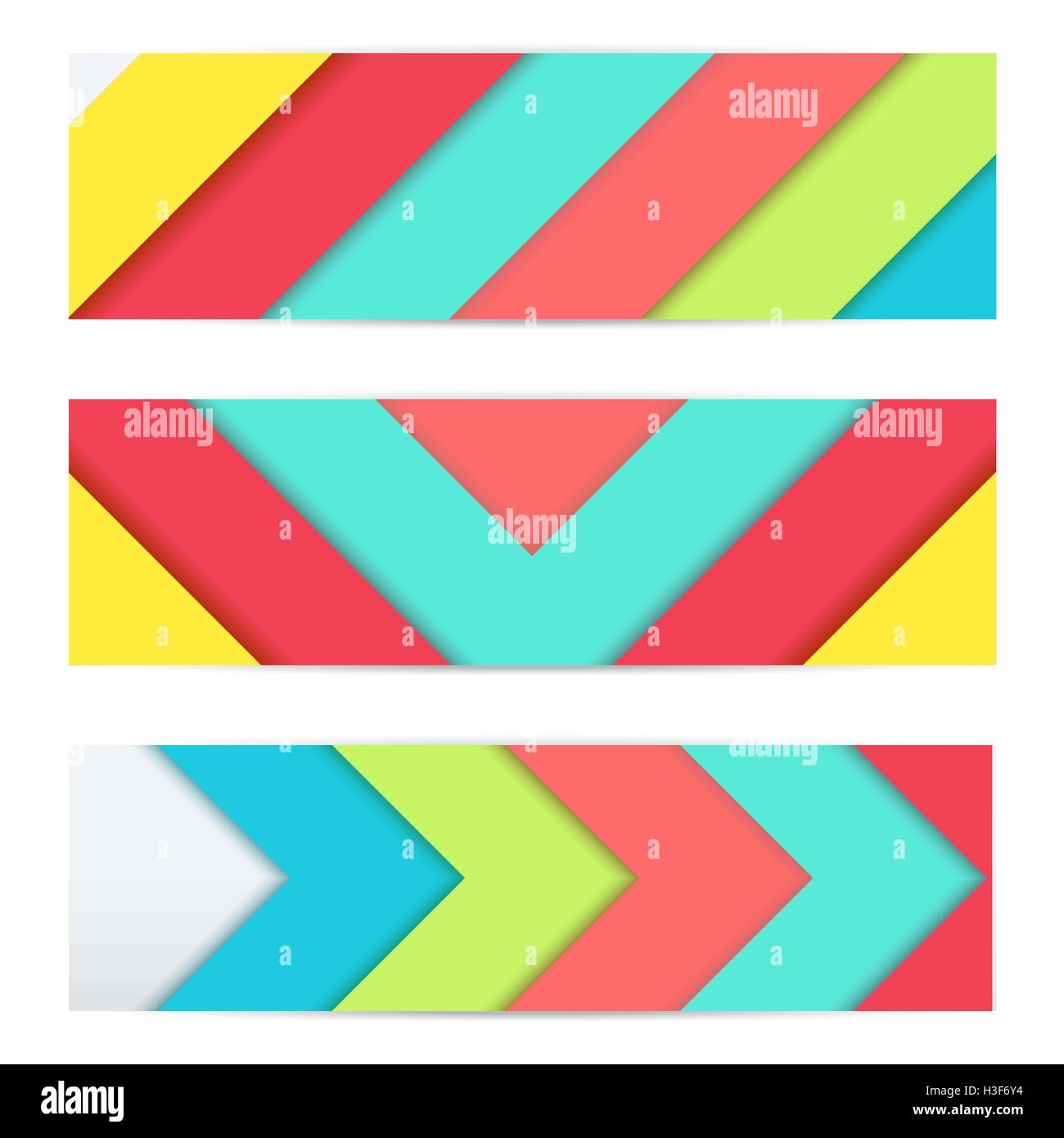 Banner of modern material design Stock Vector Image & Art - Alamy