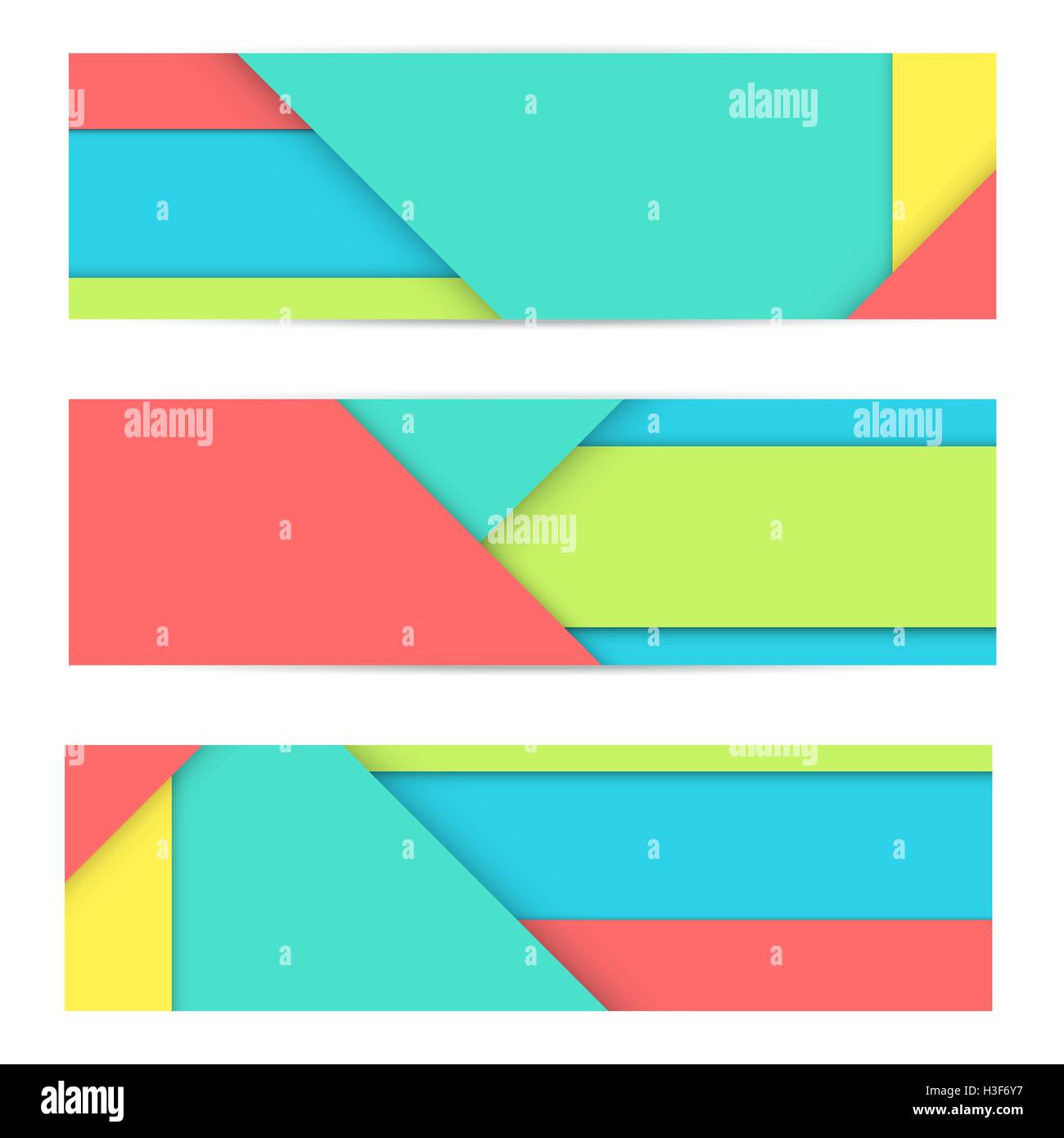 Banner of modern material design Stock Vector Image & Art - Alamy