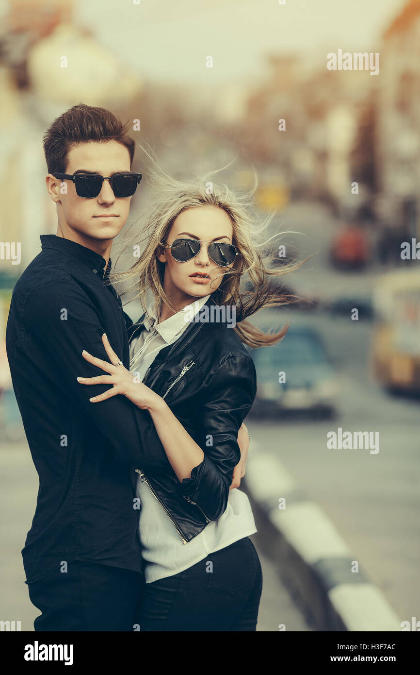 Young beautiful couple Stock Photo - Alamy