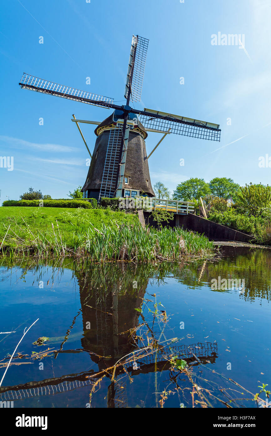 Traditional Dutch windmills near Amsterdam, Netherlands Stock Photo - Alamy