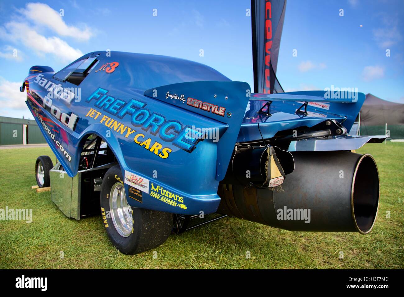 FireForce 3 with the Santa Pod Raceway livery Stock Photo - Alamy