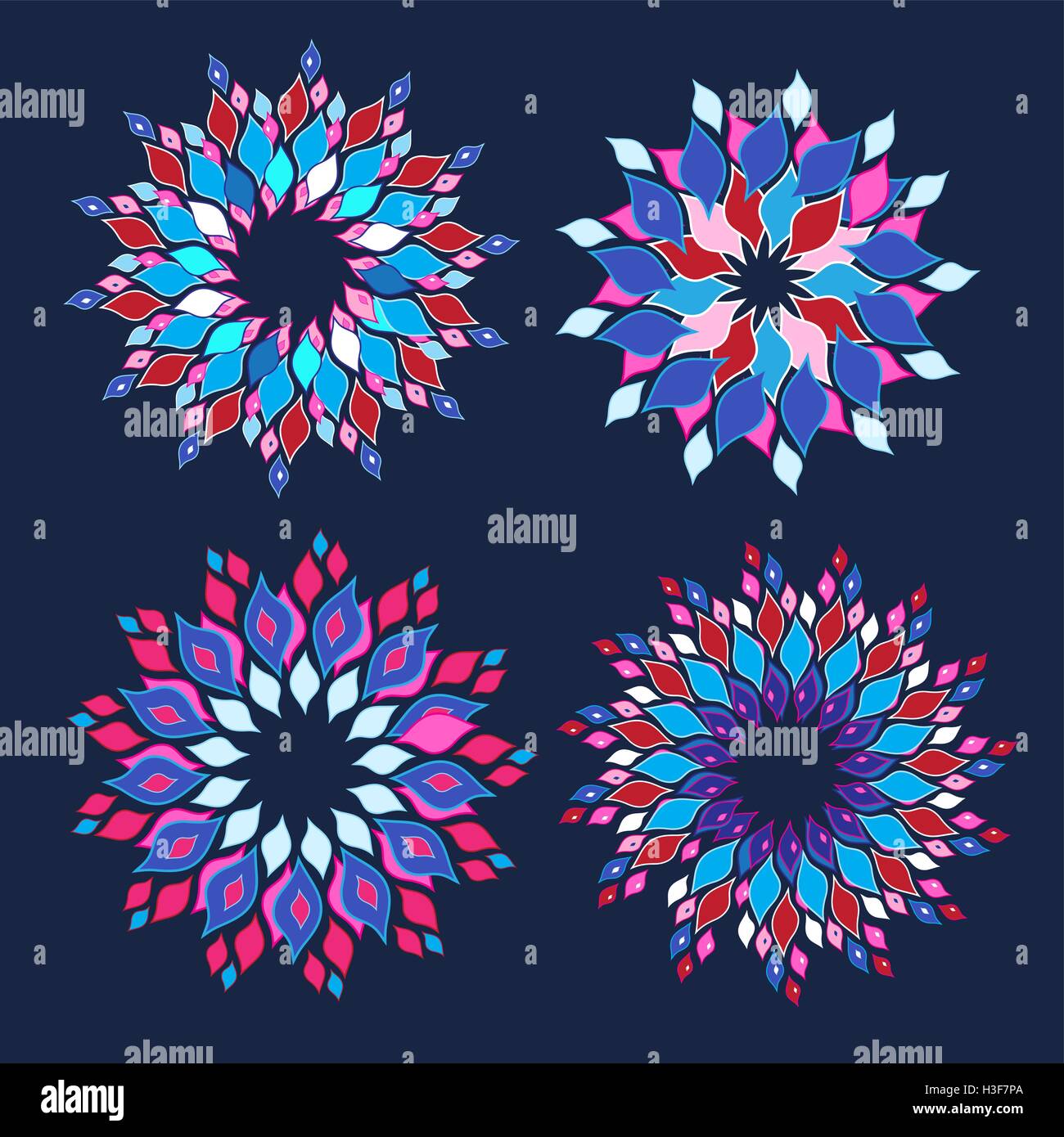 Stylized blue elements on hi-res stock photography and images - Alamy