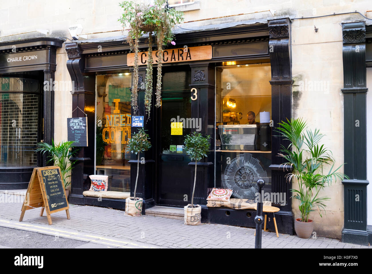 Views around the City of Bath England UK Cascara Restaurant Stock Photo ...