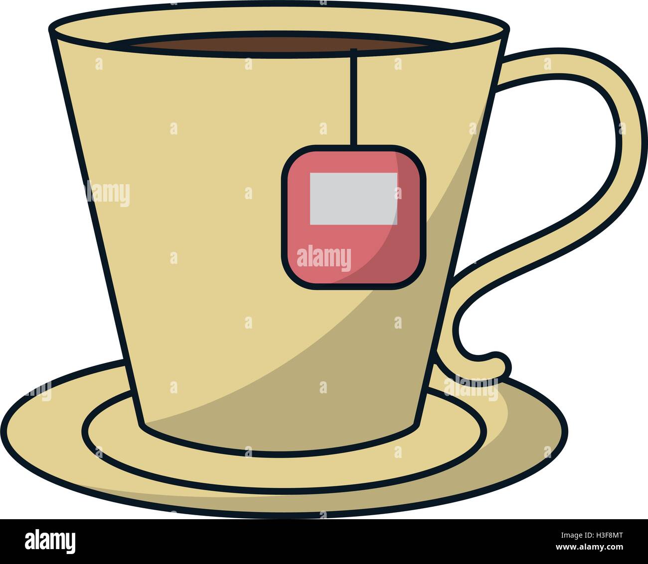 Tea cup drink design Stock Vector Image & Art - Alamy