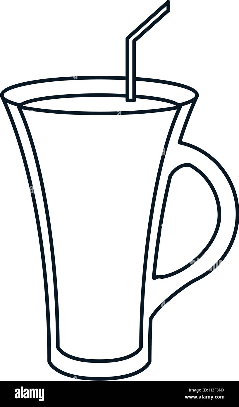 coffee glass drink design Stock Vector Image & Art - Alamy