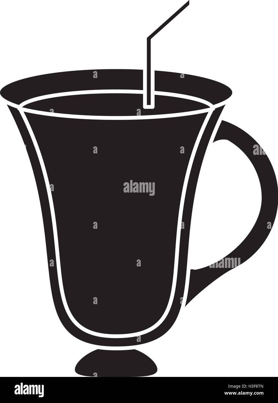 coffee glass drink design Stock Vector Image & Art - Alamy