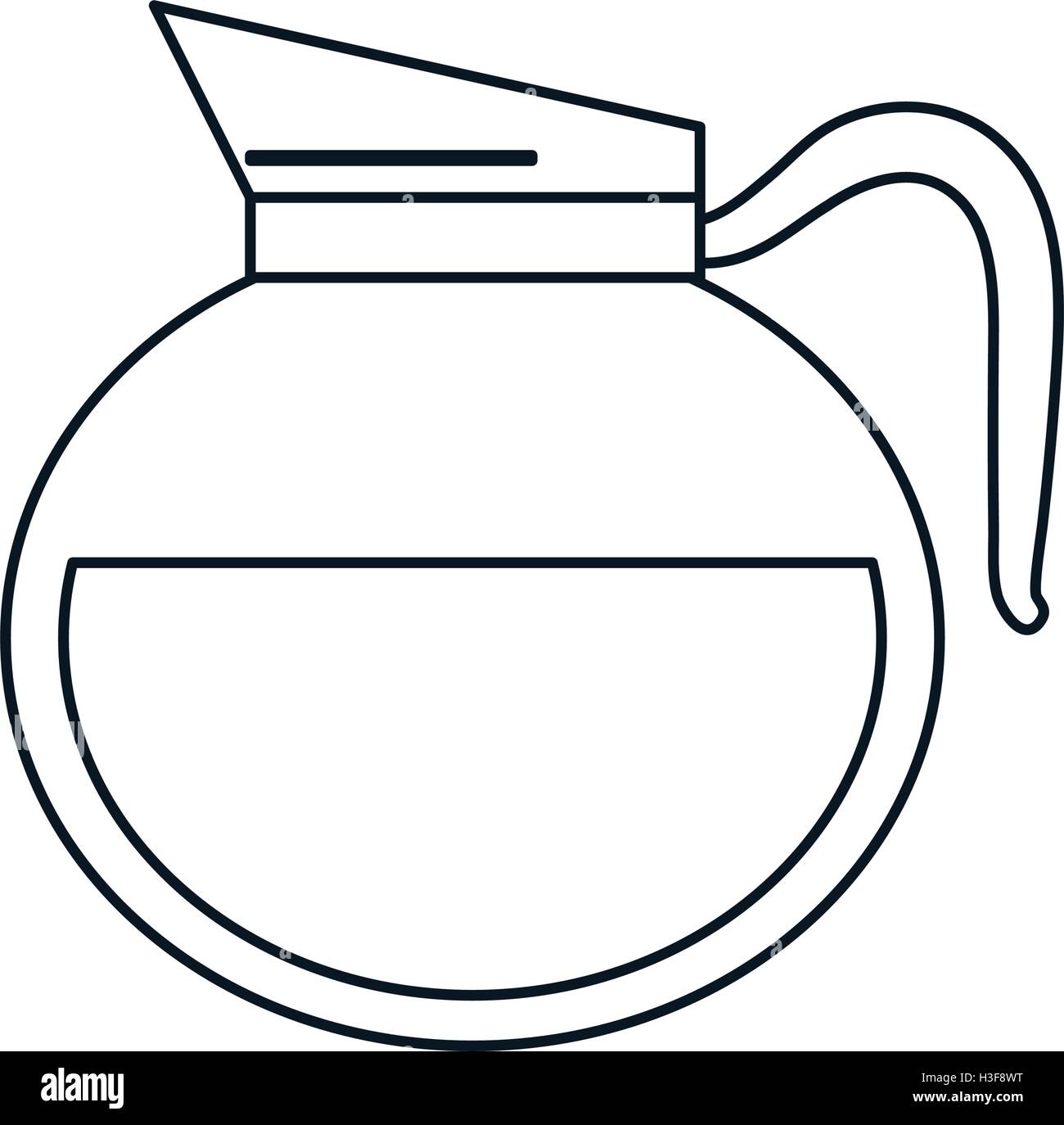 coffee pot drink design Stock Vector Image & Art - Alamy