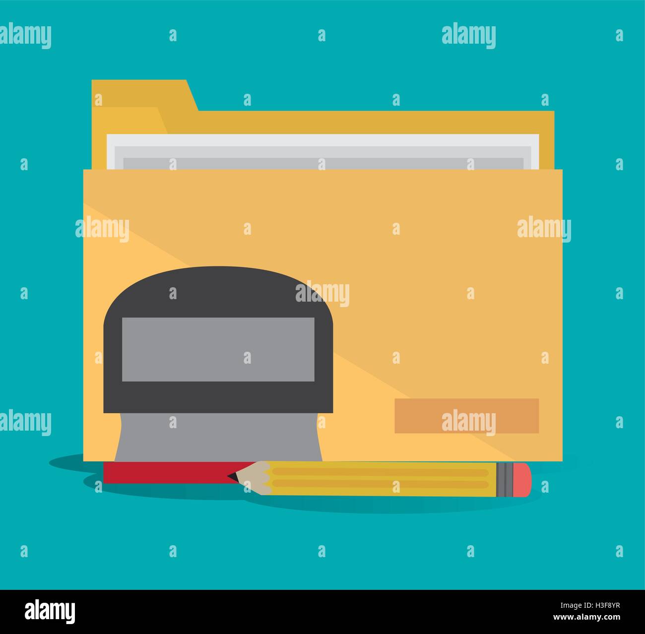 File of office and work design Stock Vector Image & Art - Alamy