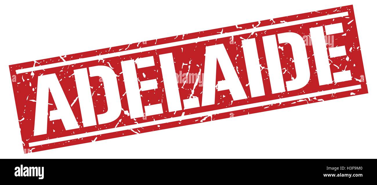 Adelaide red square stamp Stock Vector Image & Art - Alamy