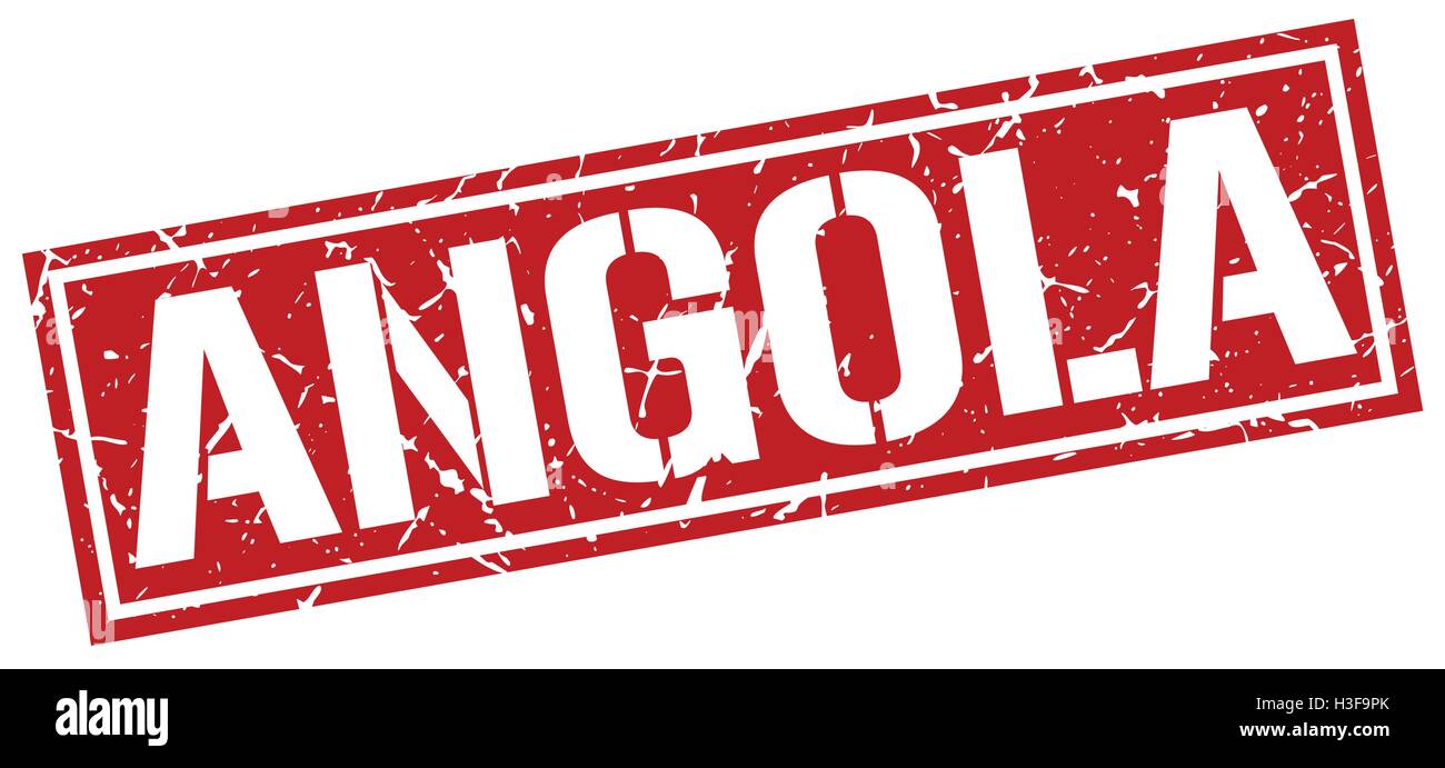 Angola red square stamp Stock Vector Image & Art - Alamy