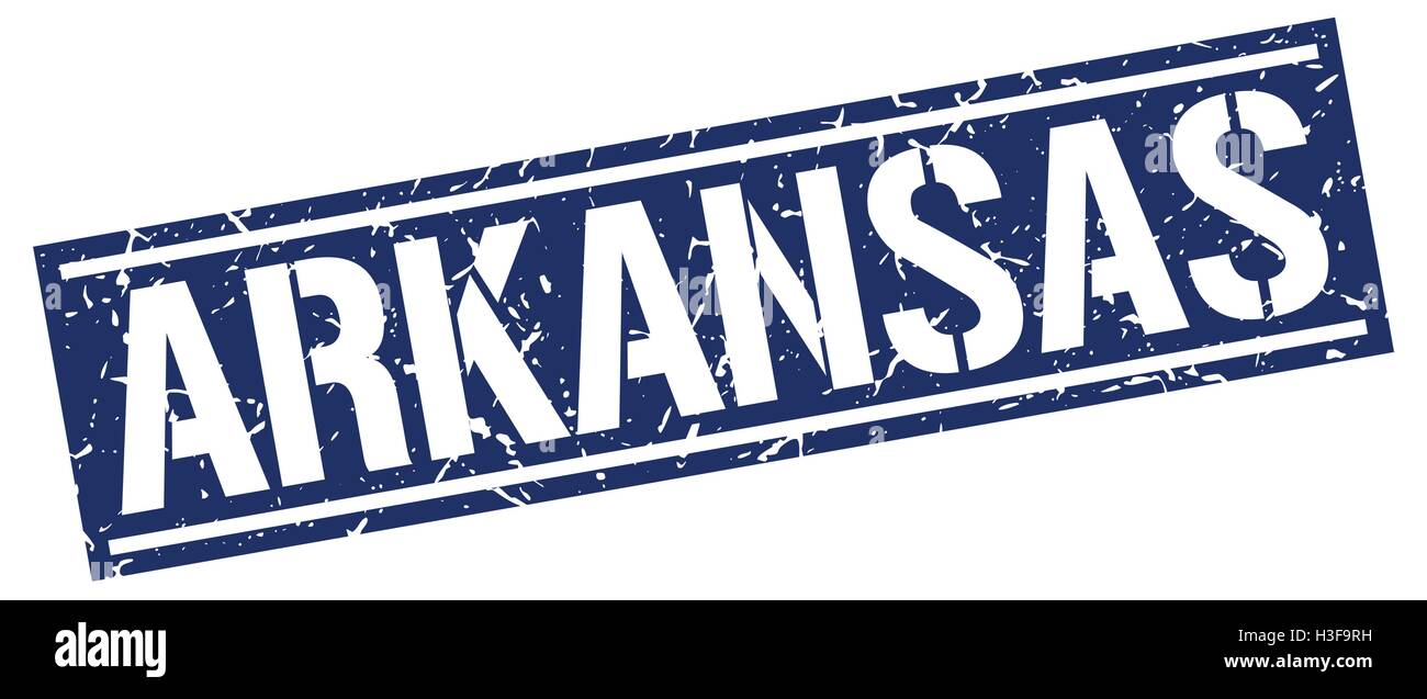Arkansas blue square stamp Stock Vector Image & Art - Alamy