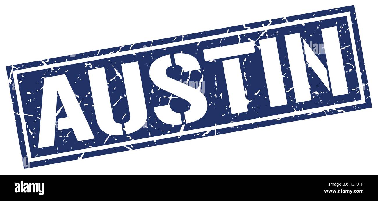 Austin blue square stamp Stock Vector Image & Art - Alamy