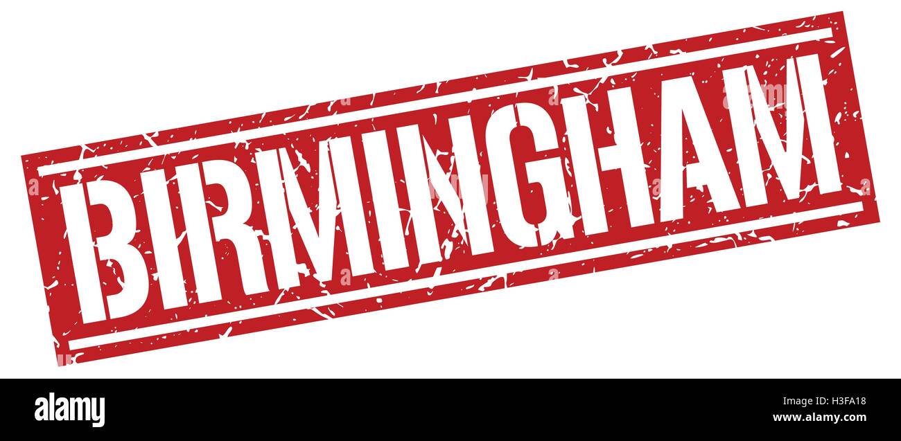 Birmingham red square stamp Stock Vector Image & Art - Alamy