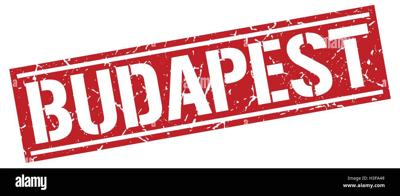 Budapest red square stamp Stock Vector Image & Art - Alamy
