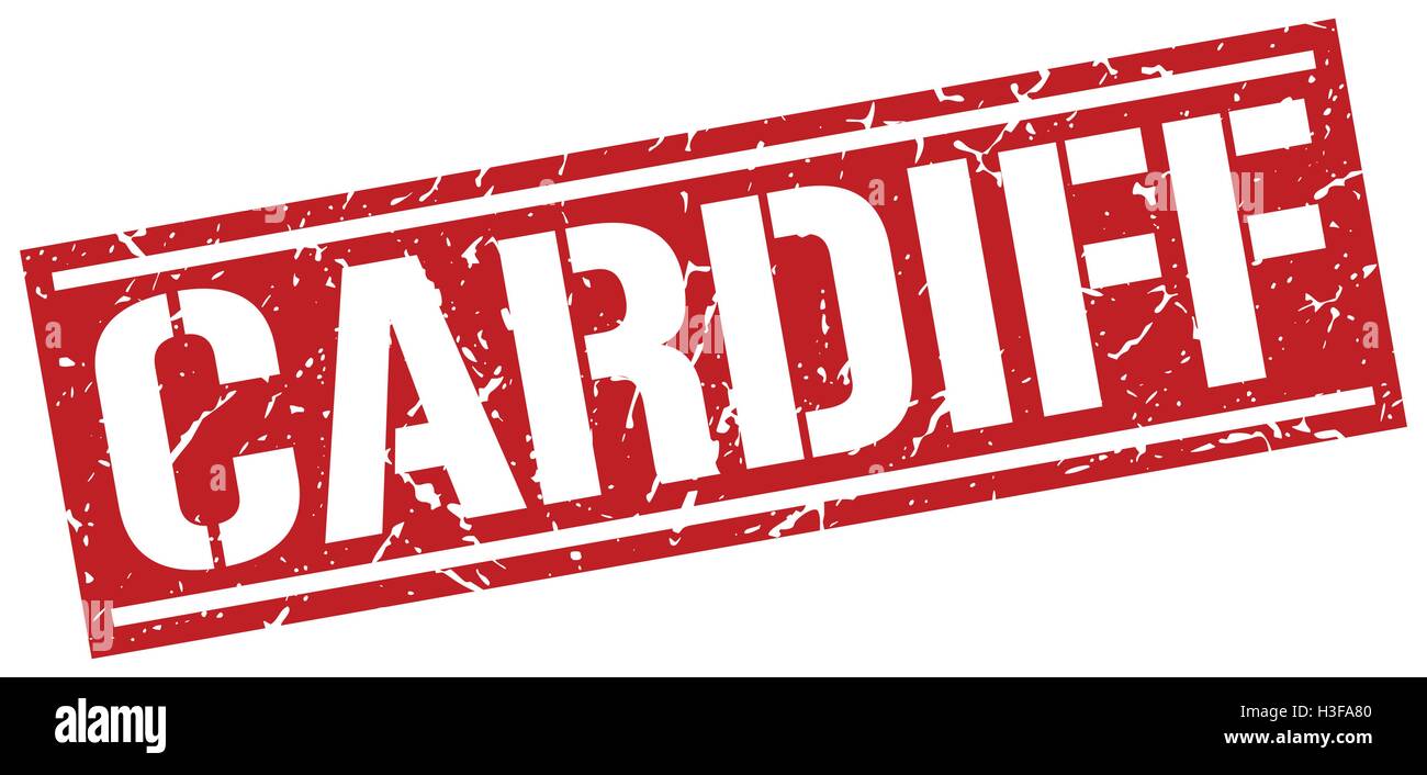 Cardiff red square stamp Stock Vector Image & Art - Alamy